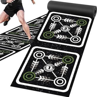 Generic Agility Leiter Trainingsleiter - 3,6 m, Rutschfeste Trainingsmatte, Kieselgur Oberfl&auml;chenmaterial, Schmutzschutz und Schalld&auml;mmung, F&ouml;rdert Schnelligk
