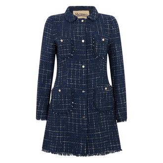Herno Tweedjacke mit Kragen - - Jackets - Damen - Blau - S
