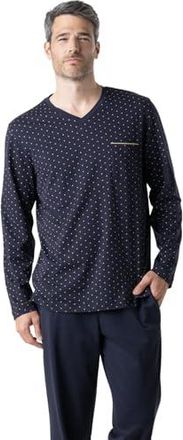 Eminence Pyjama Long Homme Business- Jersey 100% Coton Longue Dur&eacute;e - T-Shirt Manches Longues Col V + Pantalon 2 Poches - Label Oeko-TEX Standard 100