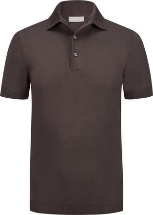 FILIPPO DE LAURENTIIS Leichtes Strick-Poloshirt aus Crepe Cotton in