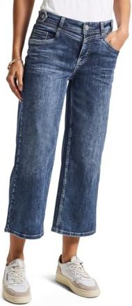 Street One 3716777 Jean à Jambes Larges, Indigo Heavy Washed, 29W / 26L Femmes