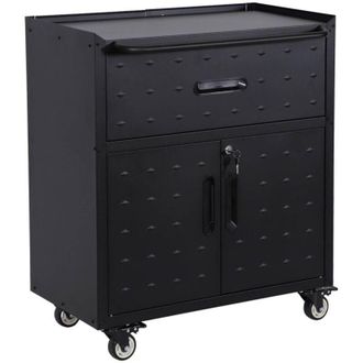 Sweeek Rollenschrank mit 1 Schublade und 2 T&uuml;ren