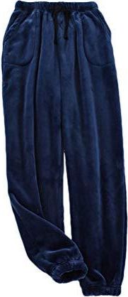 Onsoyours Pyjama Femme Homme Polaire Pantalon Hiver Taille Haut Chaleur Intérieur Femme Bas Homme Super Doux Confortable Automne Ample Velours Fourrure élastiqu