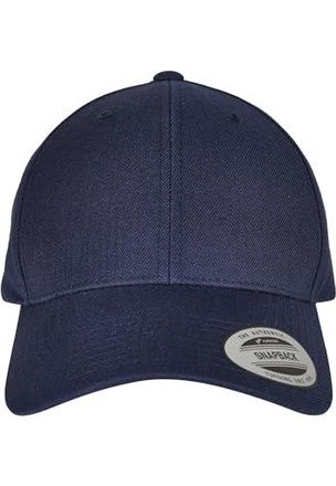 Flexfit Premium Curved Visor Snapback Cap, Casquette de Baseball Mixte, Navy, One Size