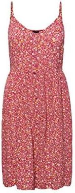 Pieces PCTALA Slip Dress Noos BC Robe, Violet Betterave/AOP : Petite Fleur, L Femme