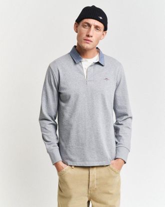 GANT Langarm-Poloshirt REG CHAMBRAY HEAVY RUGGER
