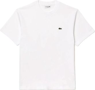 Lacoste Baumwoll-T-Shirt - - Tops - Herren - Wei&szlig; - S