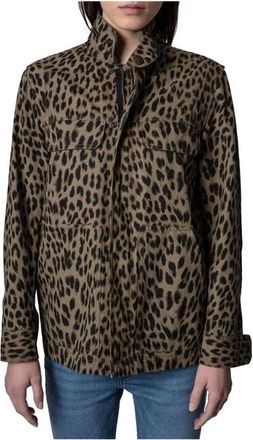 Zadig&Voltaire Femme, Vestes, Brun, Taille: 38 FR Taskam Denim Leo Jacket