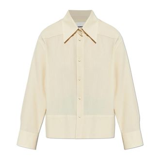 Jil Sander Femme, Blouses et Chemises, Beige, Taille: 38 FR Casual Chemises