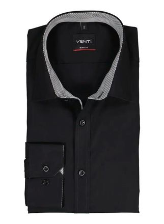Venti Herren Hemd schwarz