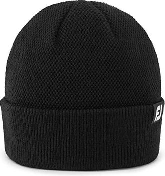 FootJoy Maille Stretch Toison Earband Bonnet Thermal Hat - Noir