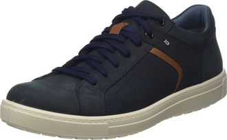 Jomos Herren Rallye Sneaker, Nachtblau/Cognac, 40 EU Weit