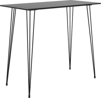 vidaXL Table de bar Noir 120x60x105 cm Vidaxl