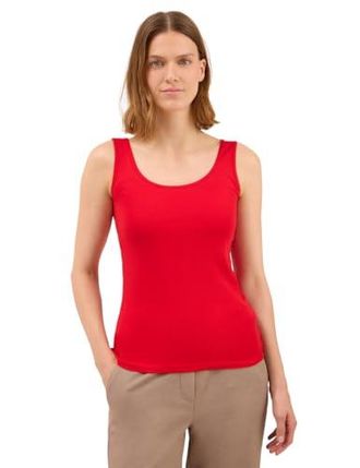 Cecil 3225953 Haut Basique de Couleur Unie, Rouge Fiery, M Femmes