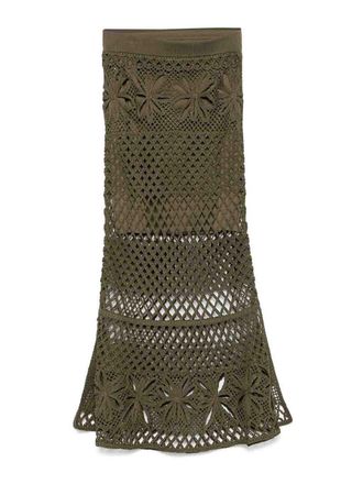 Pinko Jupe Longue - Vert