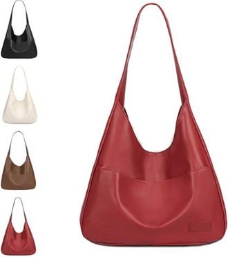 Generic Sac fourre-tout tendance en cuir v&eacute;g&eacute;talien, sac &agrave; main &eacute;l&eacute;gant et d&eacute;contract&eacute; en cuir synth&eacute;tique de grande capacit&eacute;, sac &agrave; main &agrave; bandouli&egrave;re pour f
