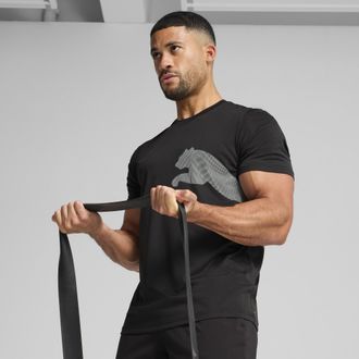 Puma T-shirt de training avec gros logo Train All Day Homme, V&ecirc;tements, Noir, L