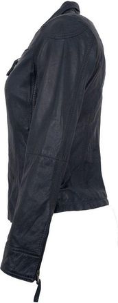 7eleven Lederjacke Ally 7eleven - Damen Lederjacke Lammnappa navy