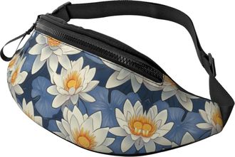 Generic Multifunktionale H&uuml;fttaschen Blumenmuster Schultertaschen H&uuml;fttaschen Waist Fanny Pack F&uuml;r Camping Fahrrad Sport 14X35Cm