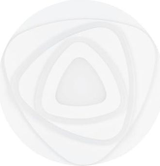 Eglo LED Deckenleuchte Palagiano, runde Deckenlampe, Deckenbeleuchtung aus Kunststoff in Wei&szlig;, Aufbauleuchte f&uuml;r B&uuml;ro, Flur und K&uuml;che, neutralwei&szlig;, &Oslash; 38 cm