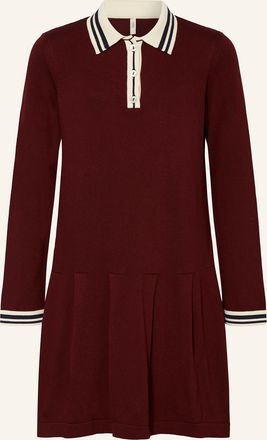 Only Strick-Polokleid rot
