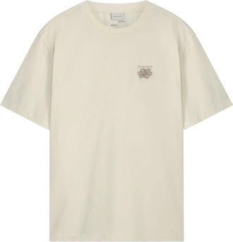 Filling Pieces Homme, Tops, Beige, Taille: 2XL T-shirt Brodé