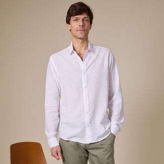 Bexley Silbert - Chemise homme chambray blanc