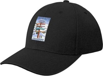Generic Casquette de baseball Crested Butte Elevation Colorado Casquette de baseball Streetwear Beach Luxe Chapeau Femme Sortie de plage Cadeau pour homme