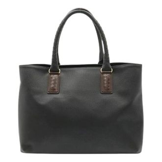 Bottega Veneta Pre-owned Marco Polo Coated Canvas Tote Bag - - Pre-owned - Damen - Schwarzk - ONE SIZE