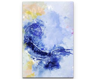 Paul Sinus Art Scorpion 90x60cm auf Leinwand gespannt fertig zum aufh&auml;ngen