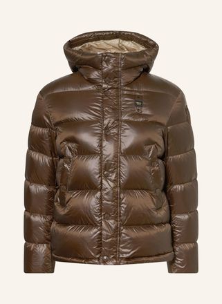 Blauer Daunenjacke Clipper braun