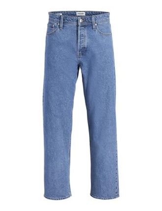 Jack & Jones JJIEDDIE Jjoriginal SQ 735 Jeans, Bleu Denim, 27W x 30L Homme