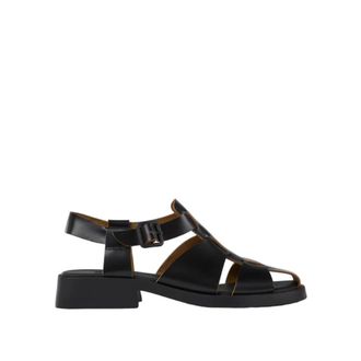 Camper Dana Schwarze Ledersandalen - - Shoes - Damen - Schwarzk - 36 EU