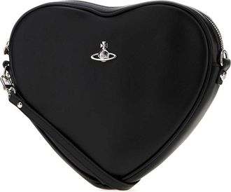 Vivienne Westwood Womens Black Synthetic Leather Alexa Heart Crossbody Bag Borse A Mano