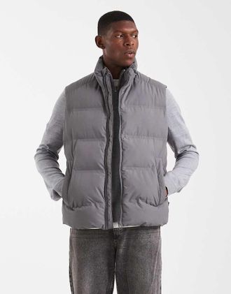 Jack & Jones Doudoune sans manches - Gris-Vert