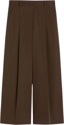 Max Mara Femme, Pantalons, Brun, Taille: 40 FR Bellico Wide Pantalons