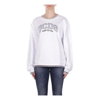 GCDS Gcds, Damen, Sweatshirts & Hoodies, Wei&szlig;, XSGr&ouml;&szlig;e