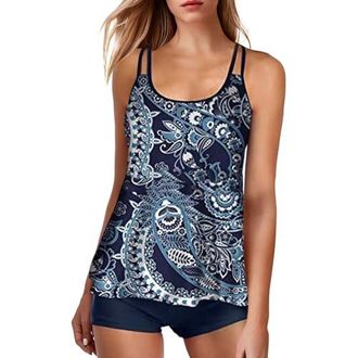 Generic Ensemble tankini pour femme - Maillot de bain deux pièces - Maillot de bain push-up - Élégant - Simple - Maillot de bain - Maillot de bain sportif rem