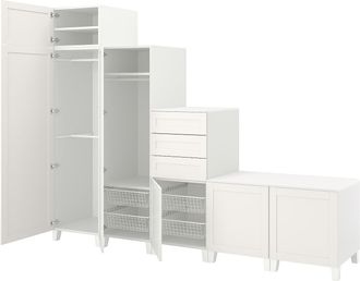 IKEA PLATSA Kleiderschrank m 6 Türen+3Schubl