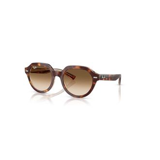 Ray-Ban Gina Sonnenbrillen Hell Havana Auf Multicolor Fassung Braun Glas 51-21