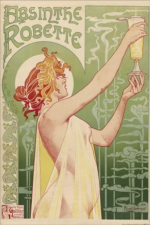1art1 Historische Werbeplakate Poster Absinthe Robette, Henri Privat Livemont, 1896 Plakat | Bild 91x61 cm