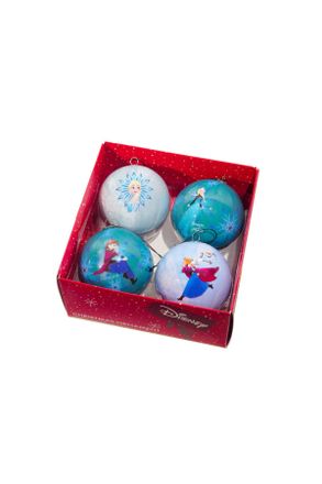 Disney Christbaumkugel-Set Frozen, Mehrfarbig, Kunststoff, 4-teilig, Dekoration, Weihnachtsdekoration, Weihnachtsbaumschmuck, Weihnachtskugeln