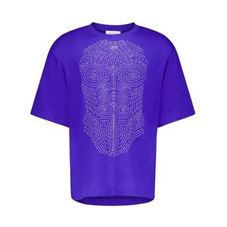 Off-white Urban Skate T-Shirt Blau/Wei&szlig; - - Tops - Herren - Blau - S