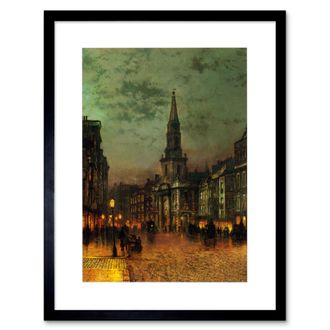 Wee Blue Coo JOHN ATKINSON GRIMSHAW BLACKMAN STREET LONDON 1885 FRAMED ART PRINT B12X669