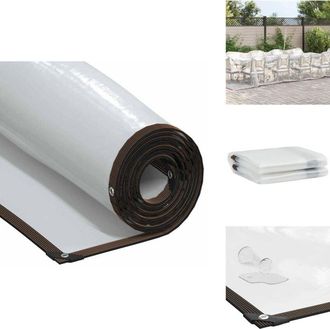 vidaXL Transparente Plane mit &Ouml;sen 3x10 m Polyethylen - Transparente Plane - Transparente Planen - Durchsichtige Plane - Klare Plane