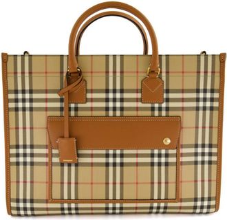 Burberry Mittelgroße Freya Handtasche - Braun