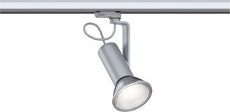 Paulmann 95409 Schienensystem ProRail3 Schienenspot Apol II E27 max. 50W 230V Chrom Schienensysteme Deckenschiene Metall, Kunststoff