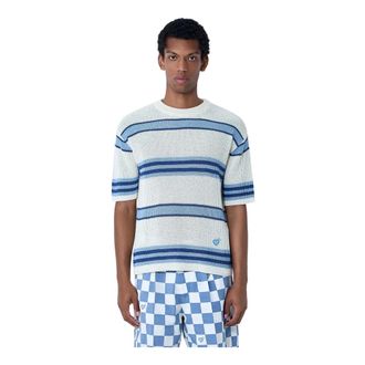 Human Made Gestreifter Stricktop - - Knitwear - Herren - Blau - XL