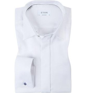 Eton Herren Hemd weiß Kent