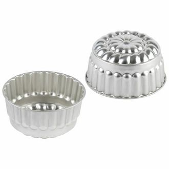 G&ouml;bel 124610 Moule &agrave; Diplomate ou Bavarois pour Biscuit et Gel&eacute;e Embouti Fer Blanc &Oslash; 18 cm